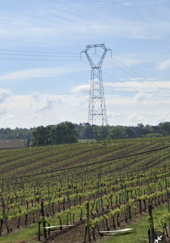 Electricity Pylons near house - Property & Home - Survive France