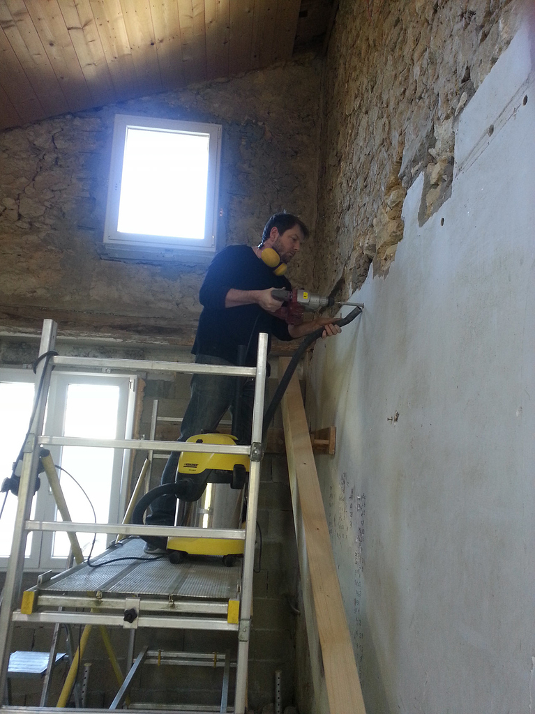 Fitting new joists to a stone wall using ledger plates - DIY - Survive ...