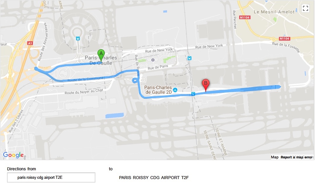 Europcar at CDG airport Terminal 2F - pickup and dropoff a bit ...