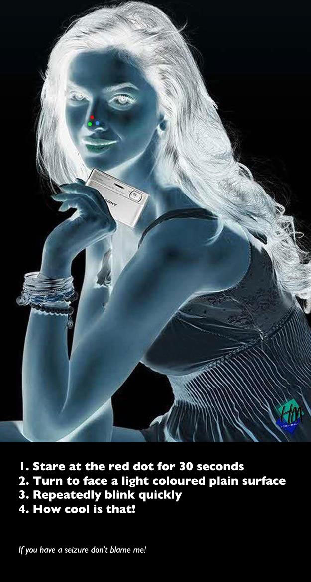 Optical Illusions Faces Dots