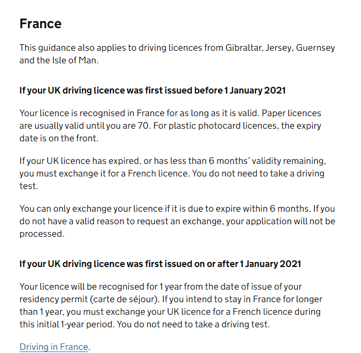 Finally getting my French driving license - Cars / Motoring / Insurance ...