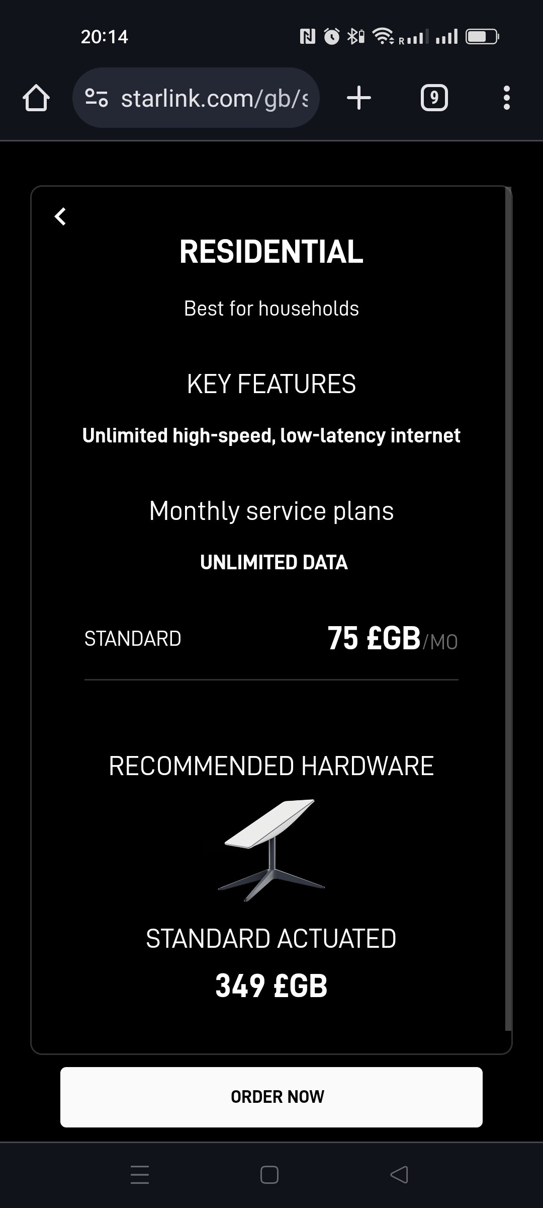 Starlink package - Technology - Survive France